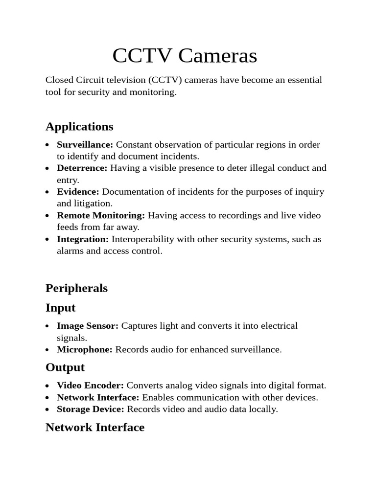 CCTV Cameras | PDF | Video | Surveillance