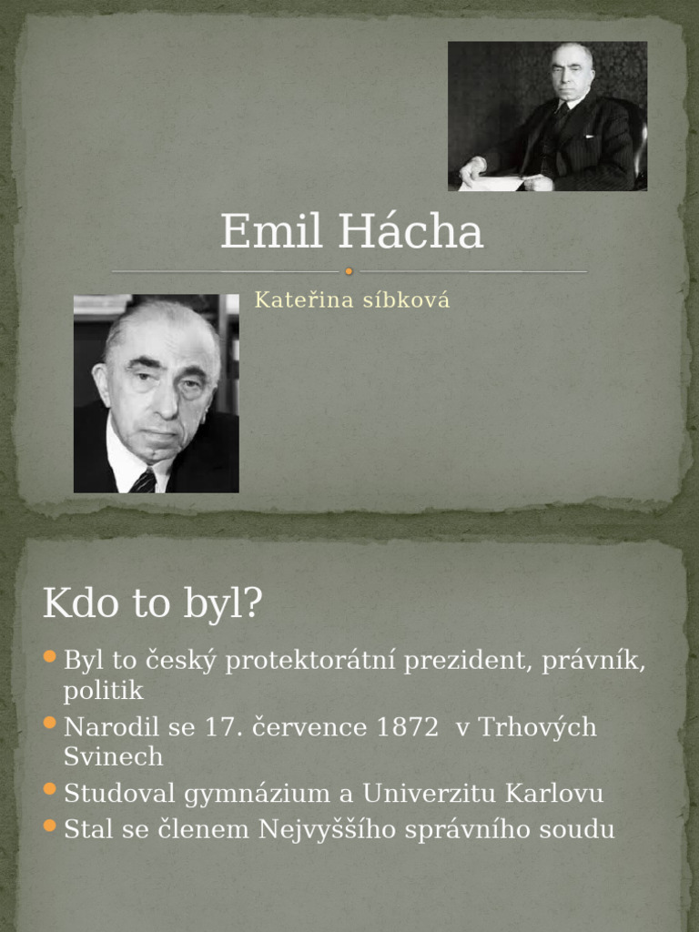 Emil Hácha | PDF