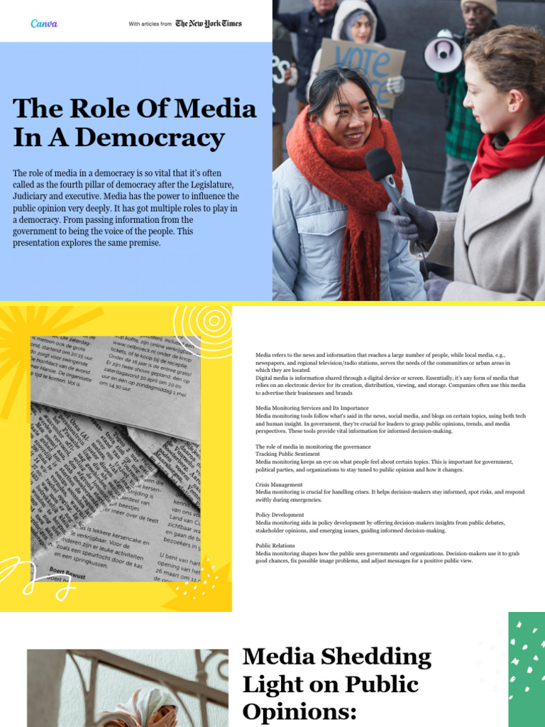 Media's Role as Democracy's Fourth Pillar | PDF | Social Media ...