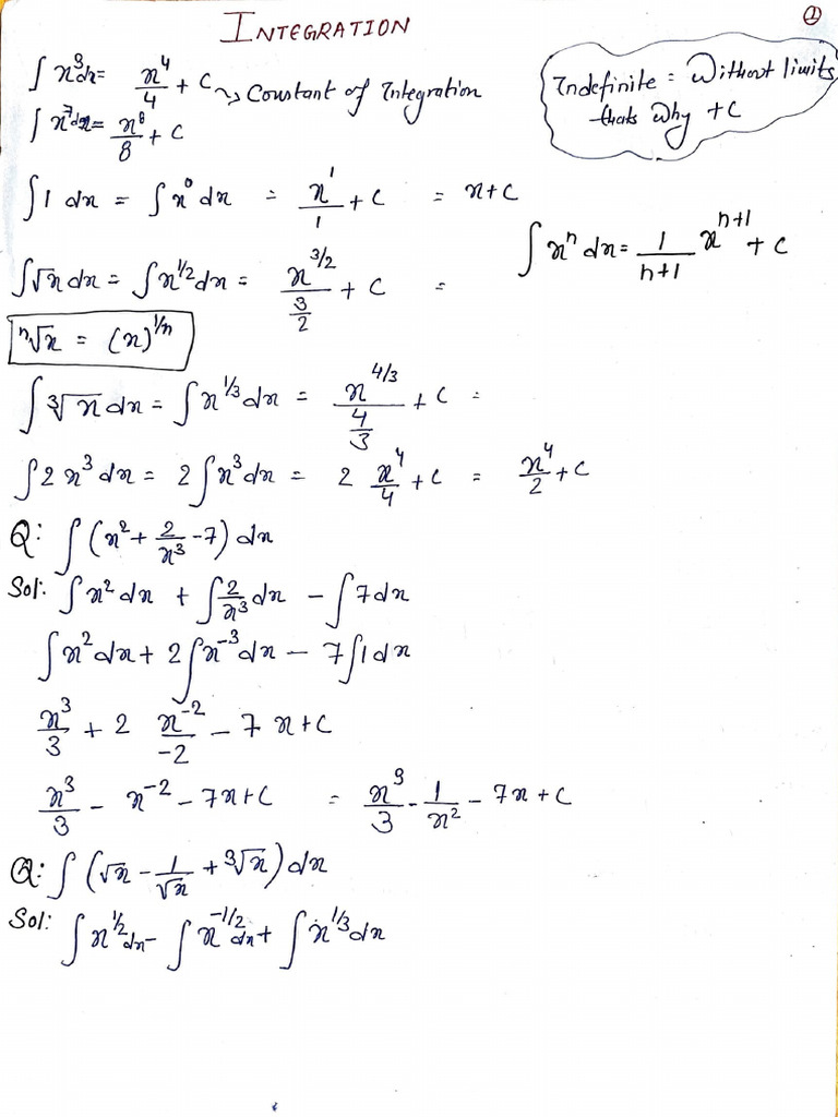 Unit 4 Integration | PDF