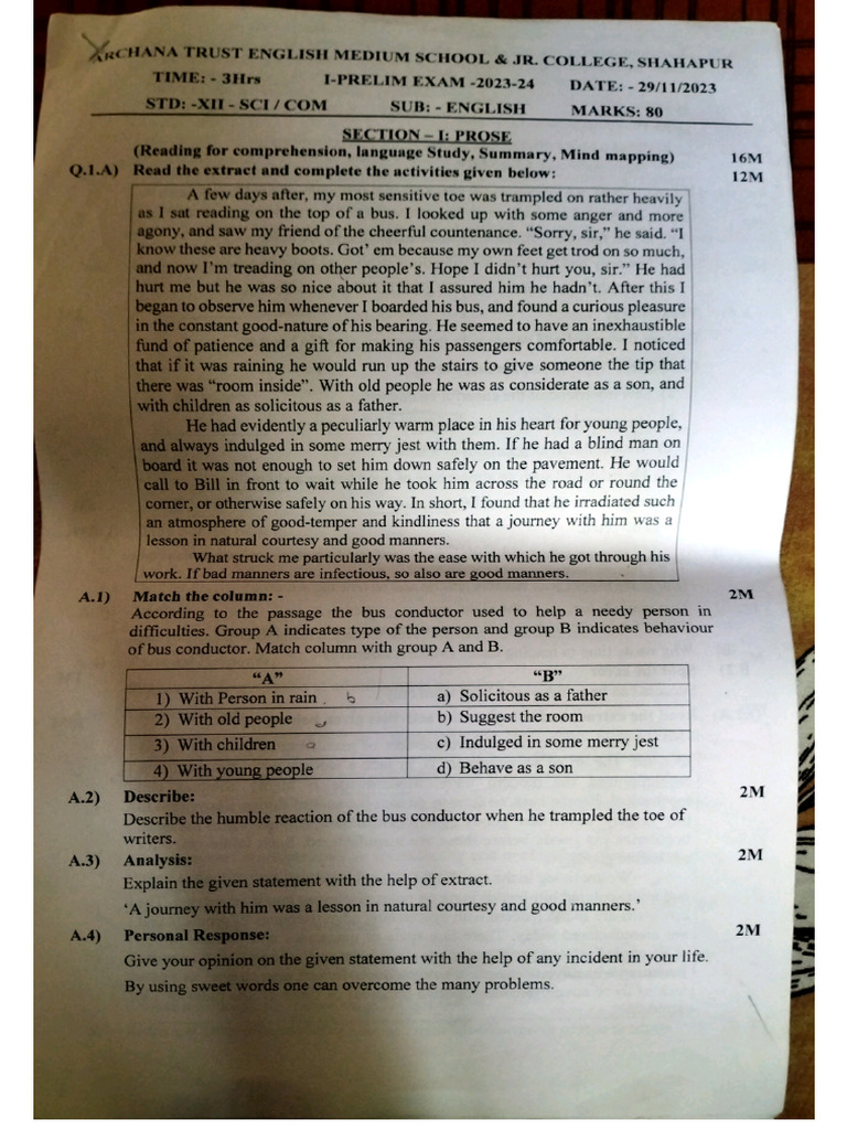 English HSC 8np | PDF