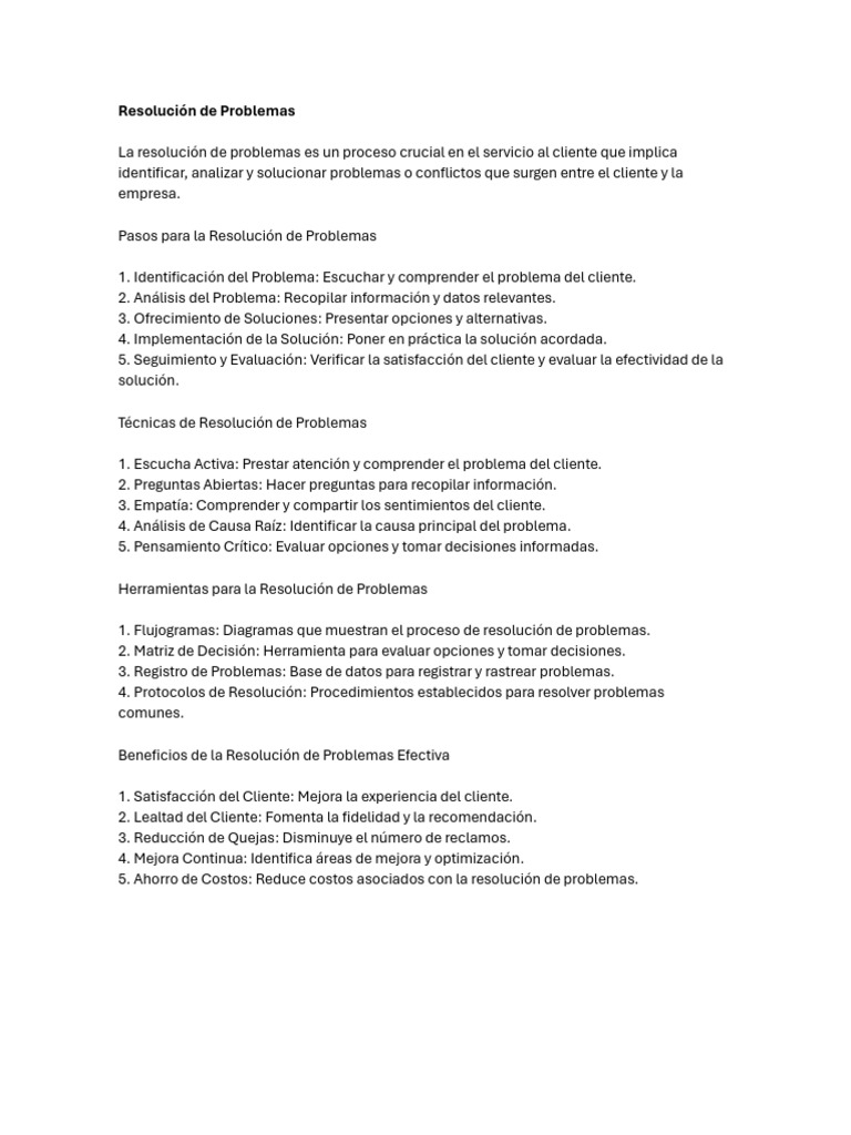 Resolución de Problemas | PDF