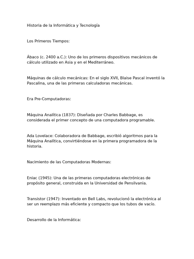 Historia de La Informática | PDF | Informática | Apple Inc.