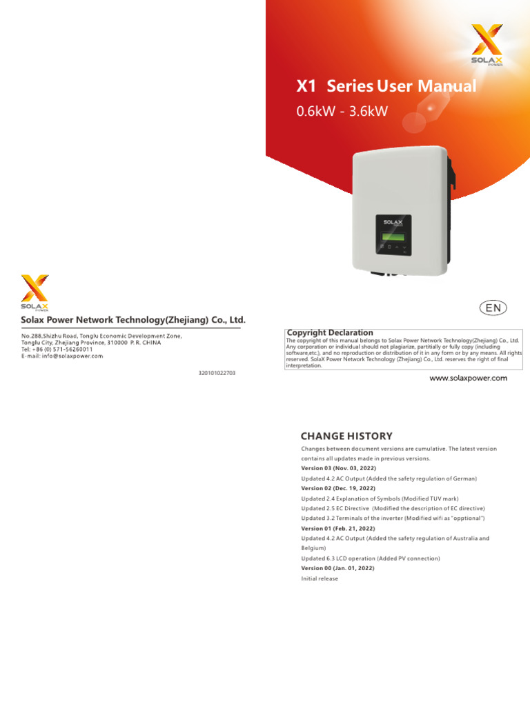 x1 Mini g3 User Manual en | PDF | Capacitor | Direct Current