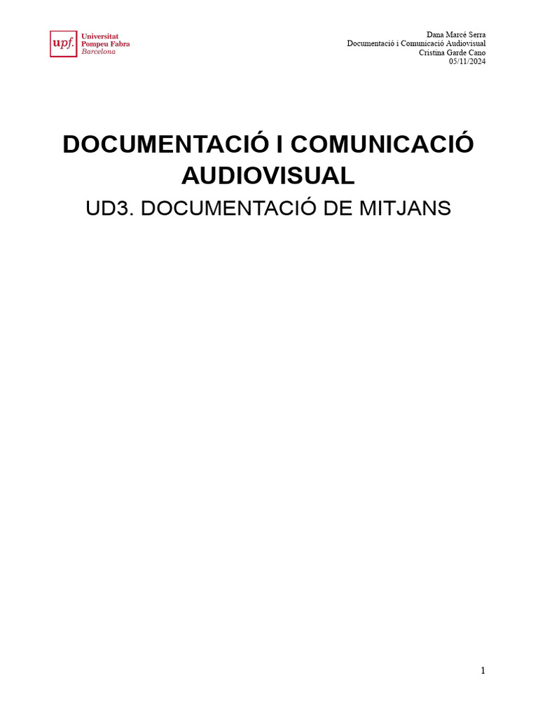 Ud3. Documentació de Mitjans | PDF
