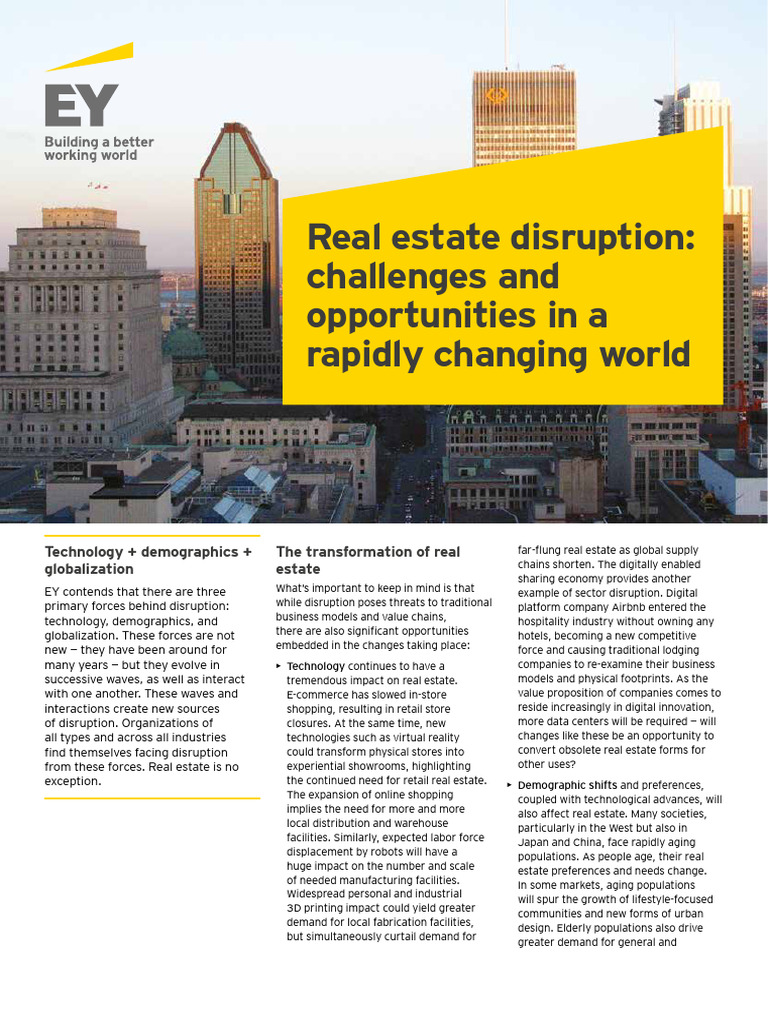 EY Real Estate Services Overview | PDF | Economies | Business