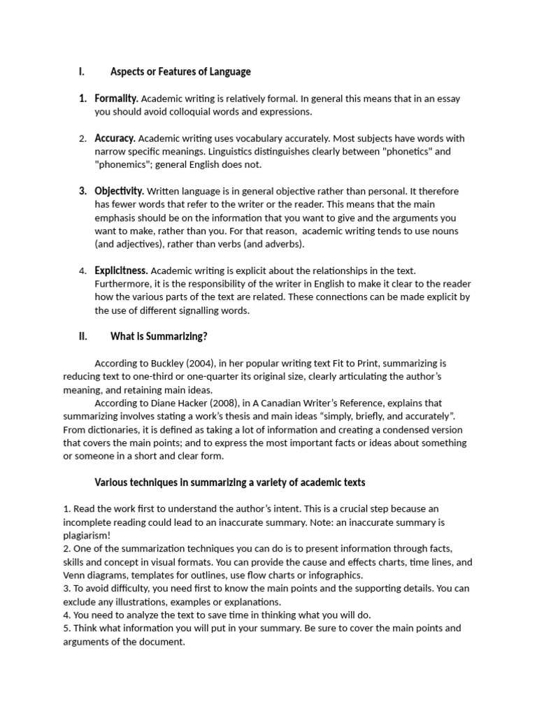 EAPP-Handout | PDF | English Language | Idea