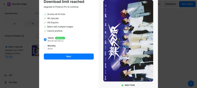 Upscaler - Pixelcut | PDF