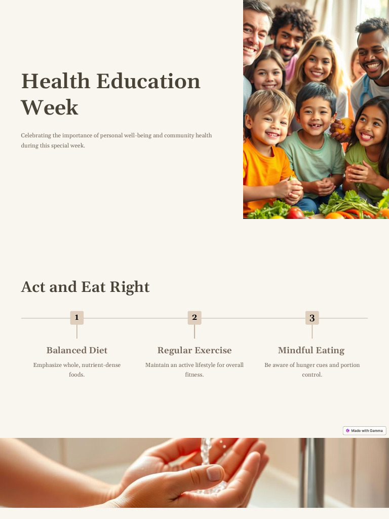 Health Education Week Pedia | PDF | Preventive Healthcare | Hygiene
