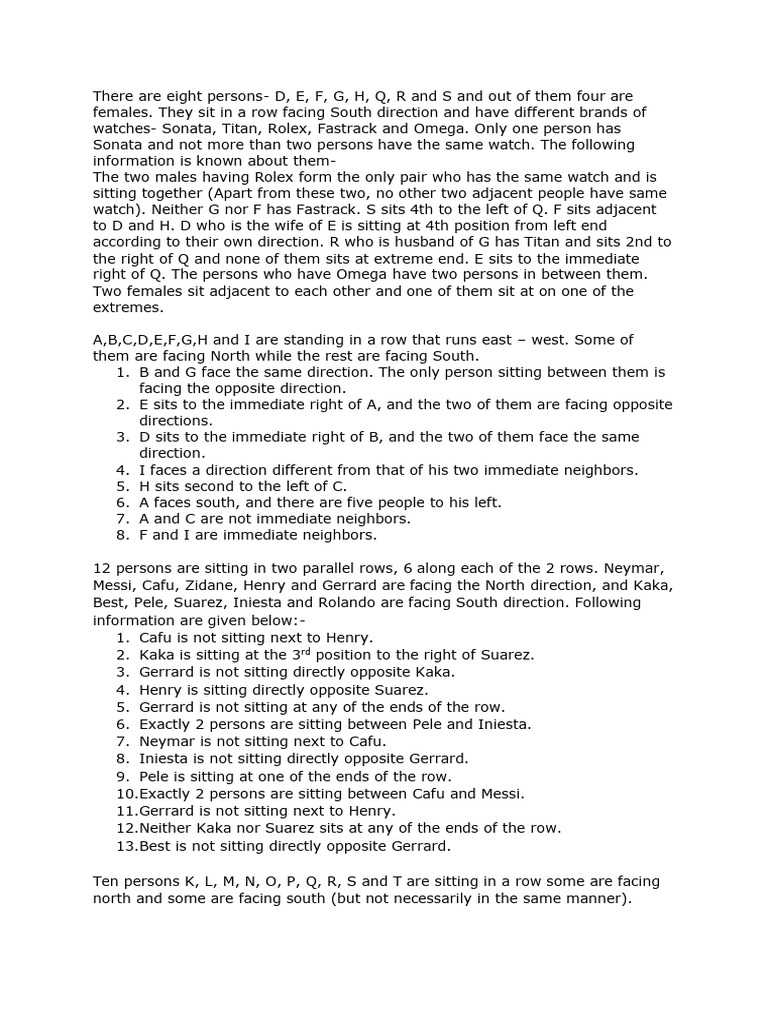 Linear Arrangement - 2 | PDF