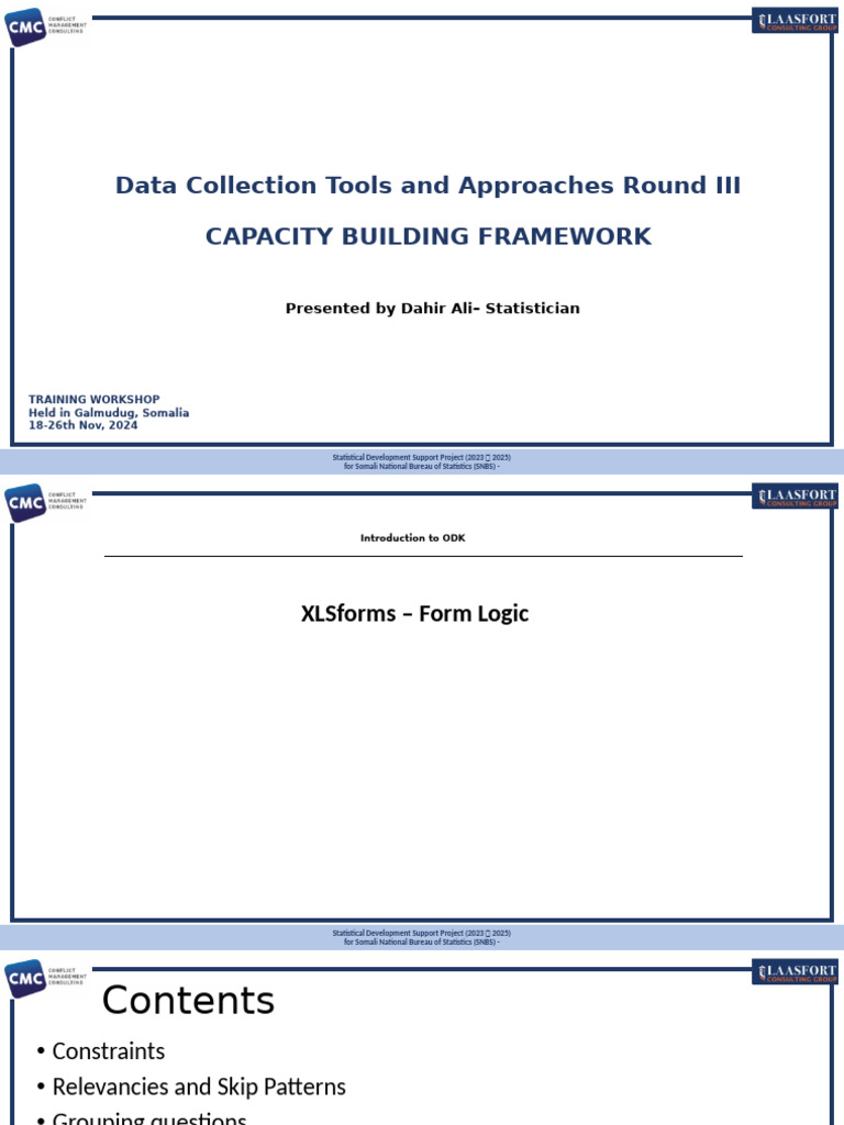 ODK Data Collection Training for SNBS | PDF | Statistics | Computing
