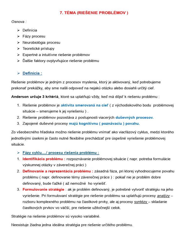 Riešenie Problémov | PDF