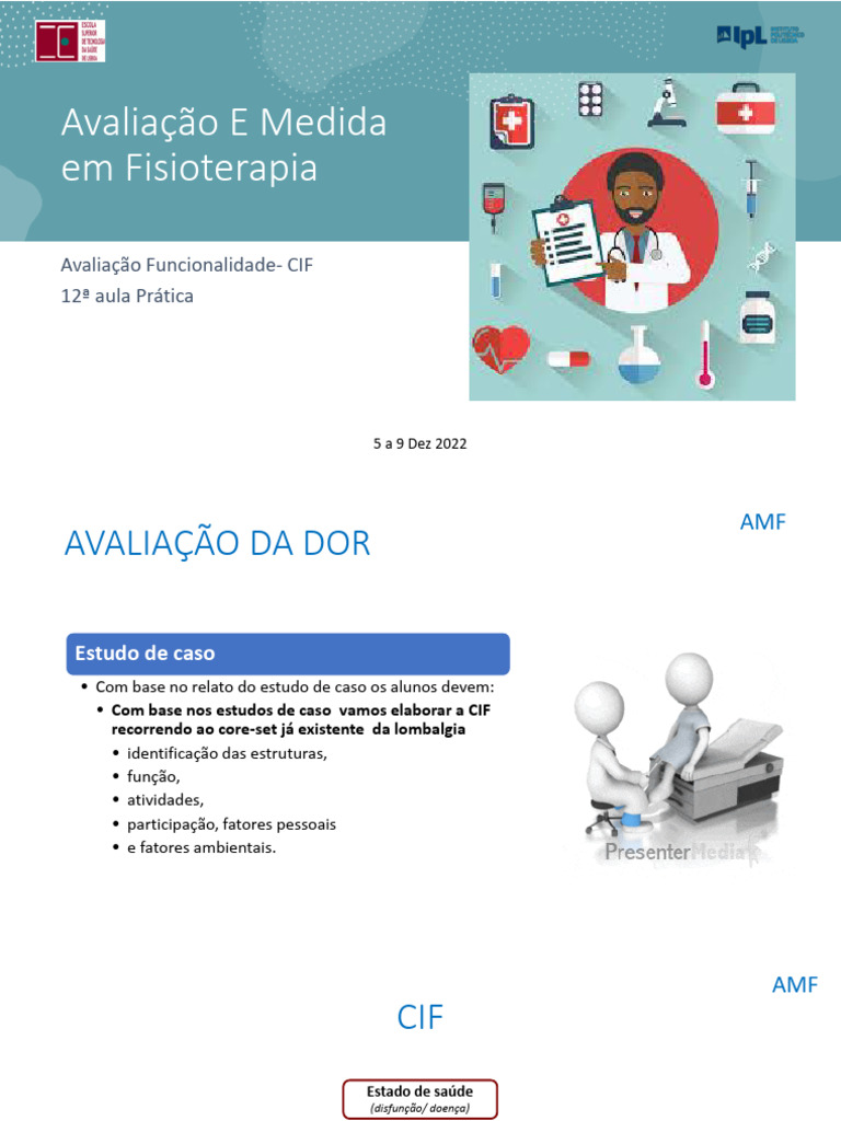 Amf 12aulapratica 2022 2023 | PDF | Dor | Músculo
