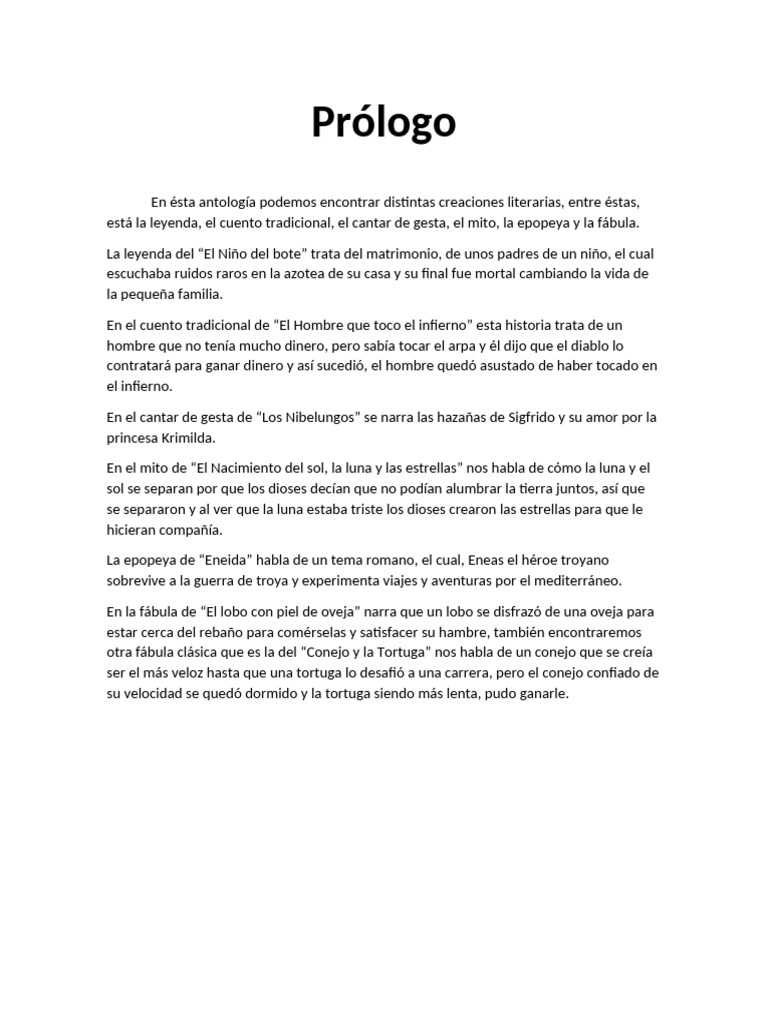 Prólogo | PDF