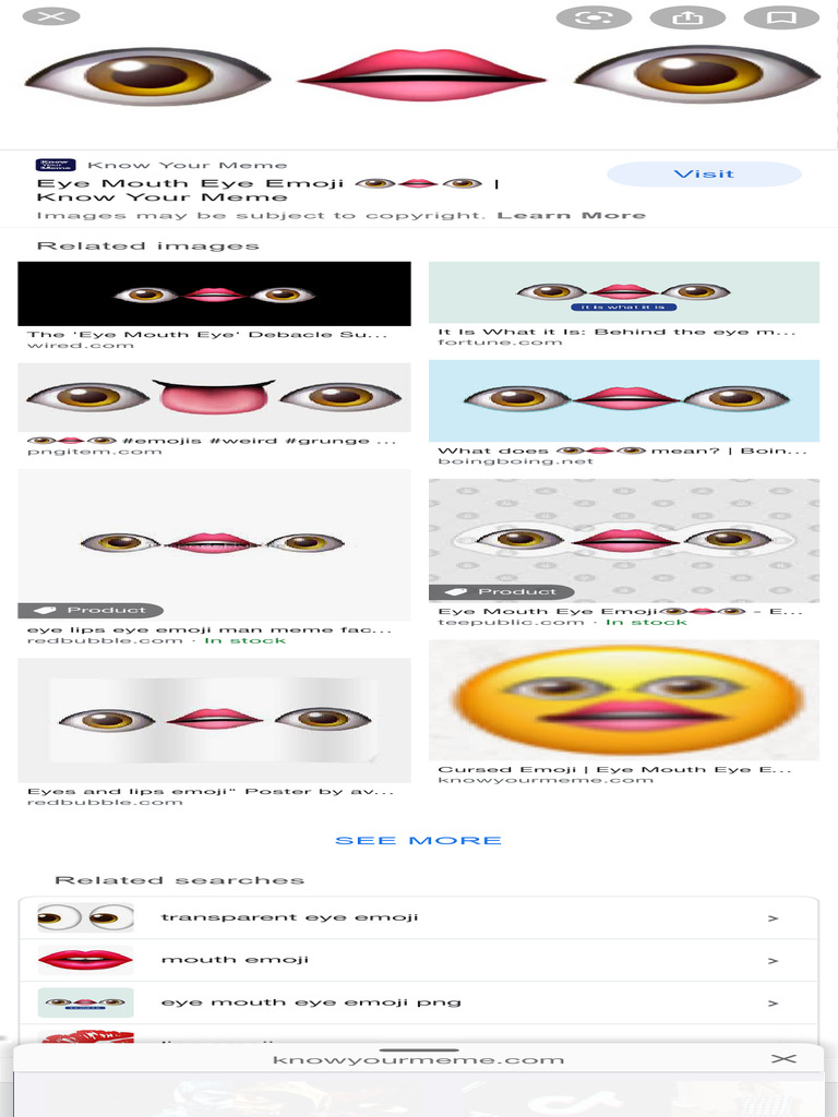 Eye Lip Eye Emoji - Google Search | PDF