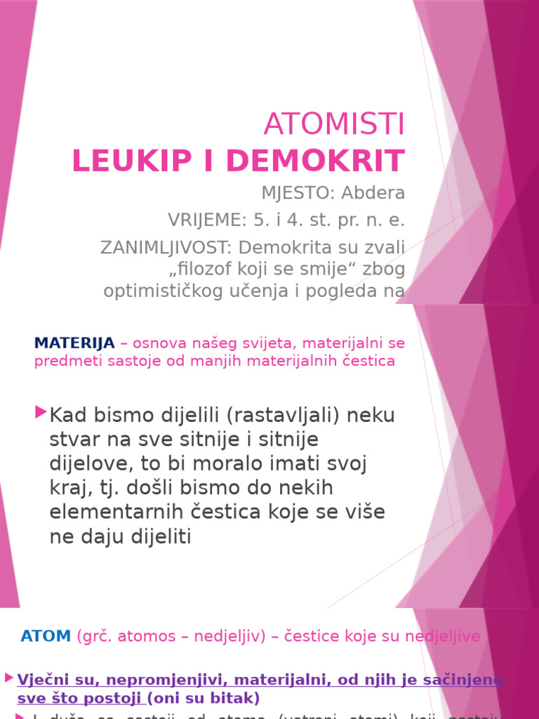 Atomisti | PDF