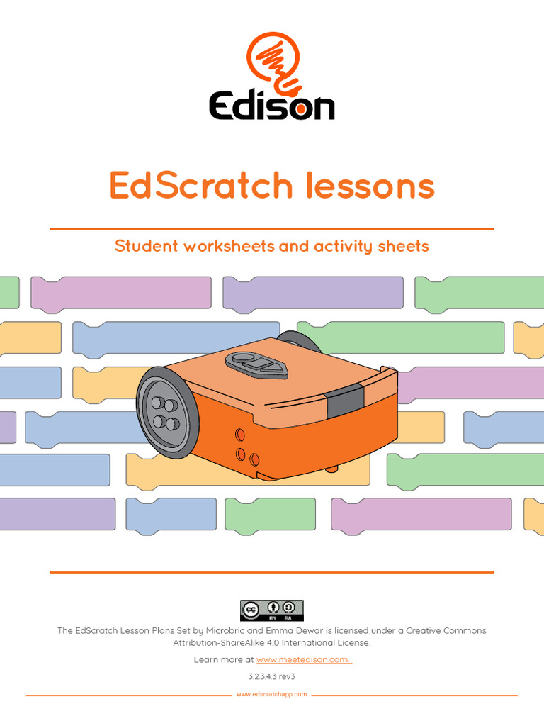 EdScratch Student Lesson Activities EdisonV3 | PDF | Computer Programming | Software