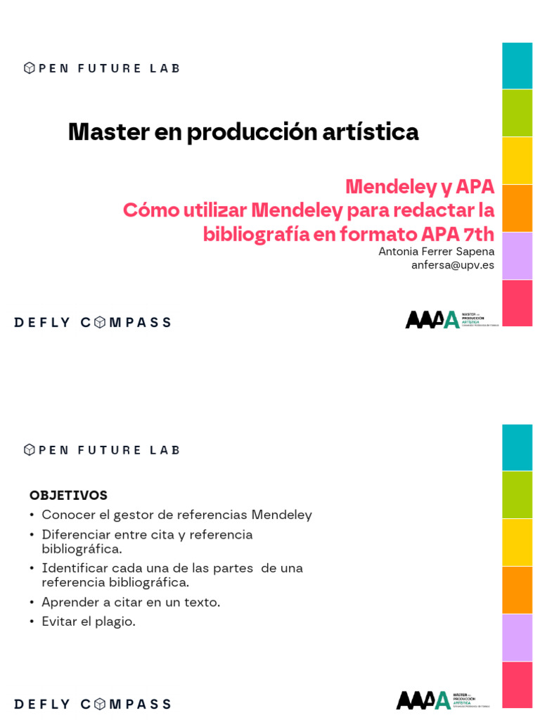 PRESENTACION Mendeley Apa | PDF | Estilo apa | Red mundial
