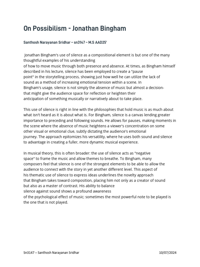 Sn3147-Jonathan Bingham | PDF