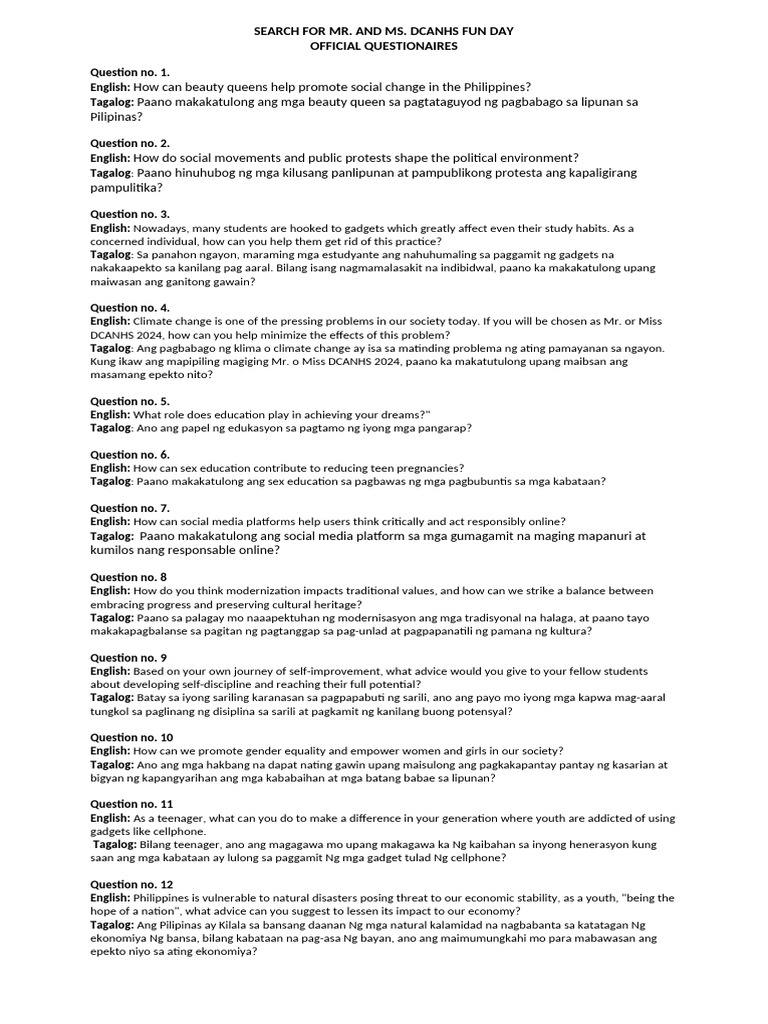 SEARCH FOR MR Questions | PDF