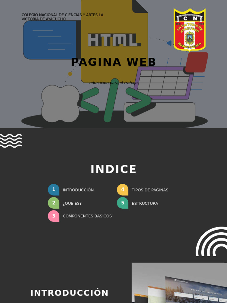 Presentación Proyecto Final Geométrico Negro y Blanco (1) | PDF | HTML | Red mundial
