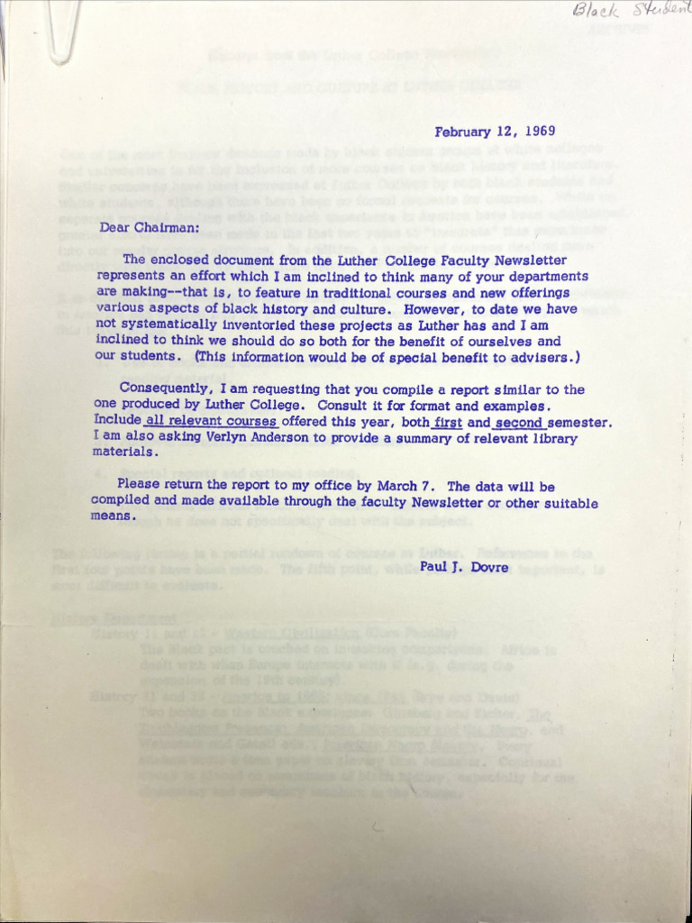 Letter To The Chairman | PDF
