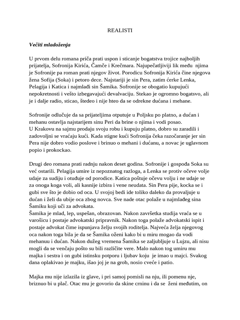 Matavulj i Veselinovic | PDF