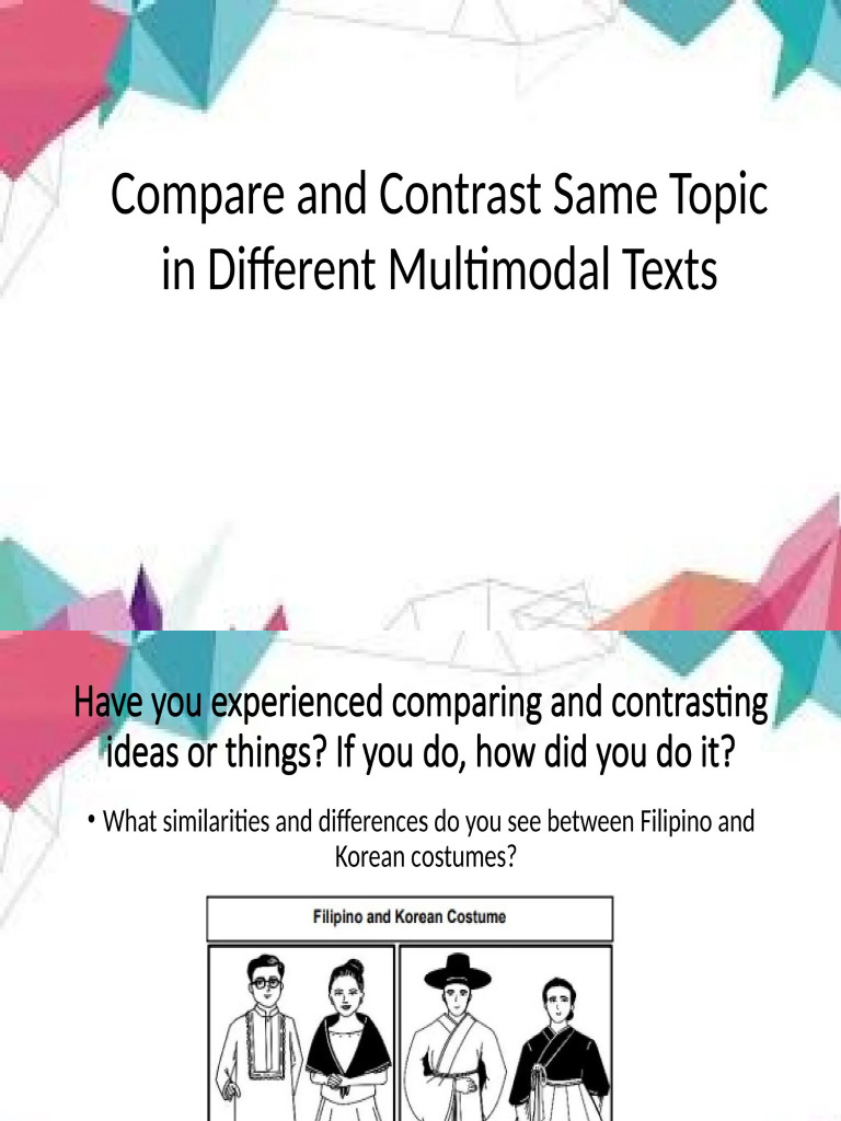 Compare-and-Contrast-Same-Topic-in-Different-Multimodal-Texts | PDF
