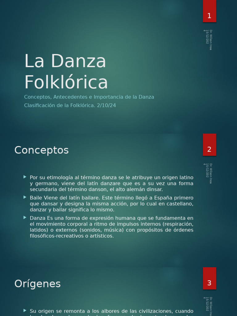 La Danza Folklórica 2024 | PDF | Bailes | Folklore