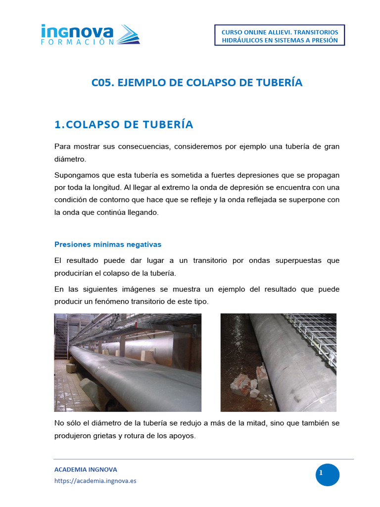 C05_EJEMPLO COLAPSO TUBERIA | PDF