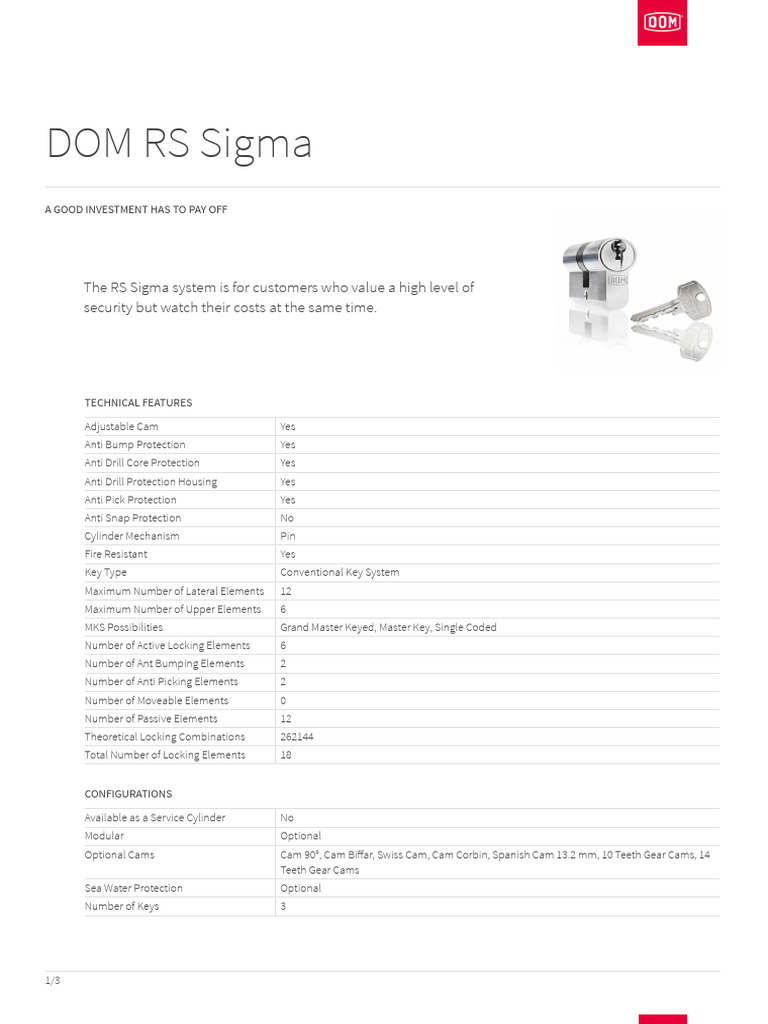 Domrssigma Datasheet en Rev 06 22 | PDF