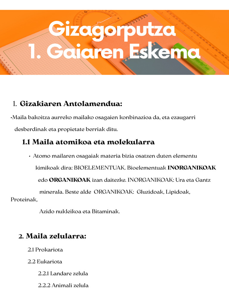 Biologia Eta Geologia 1. Gaia | PDF