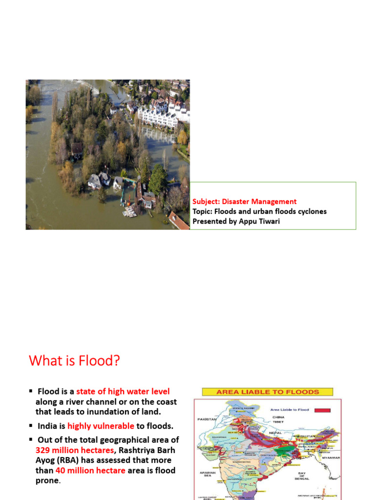 Lec 15-Disaster Management Flloods and Urban Floods | PDF | Flood ...
