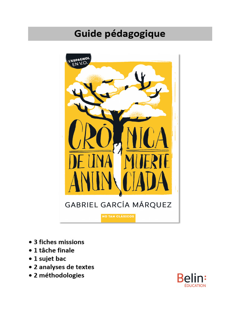 Análisis de "Crónica de una muerte anunciada" | PDF | Boda