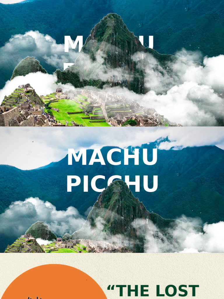 Machu Picchu PowerPoint Morph Animation Template Green Variant | PDF | Peru