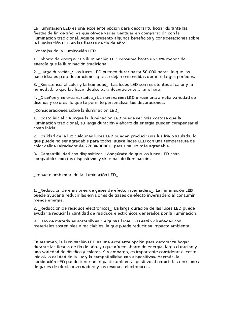 tarea de comu | PDF | Diodo emisor de luz | Residuos