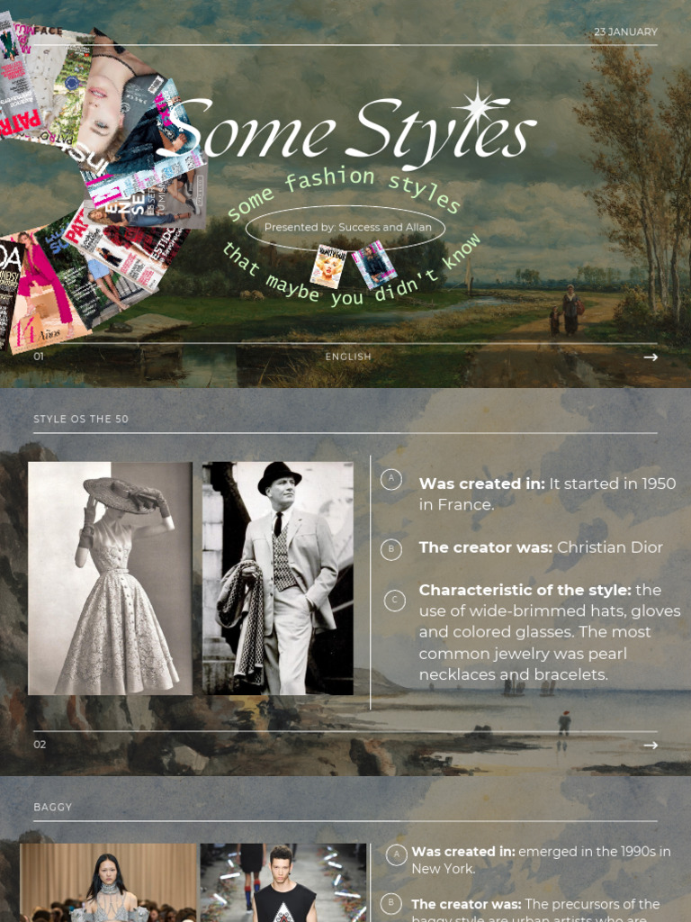 Fashion Styles You Didn't Know About | PDF | Style | Human Appearance