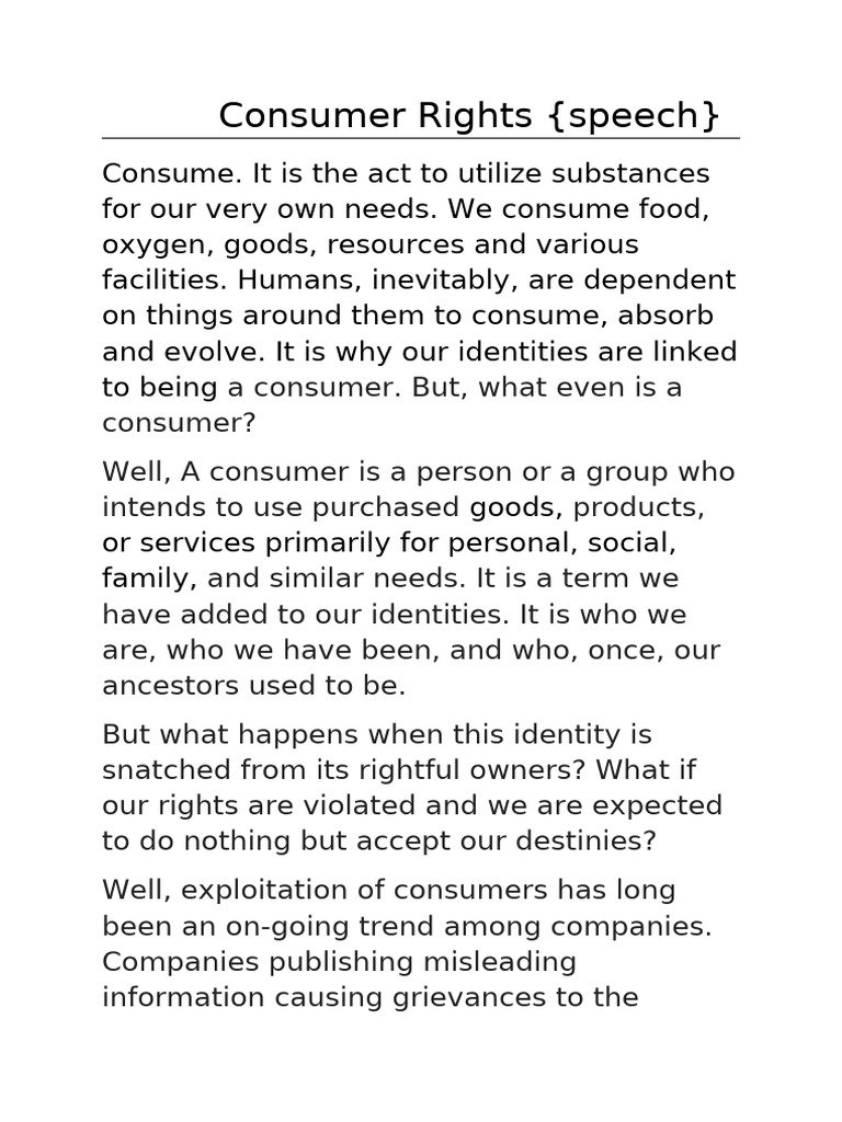 Understanding Consumer Rights and Protections | PDF | Justice | Crime ...