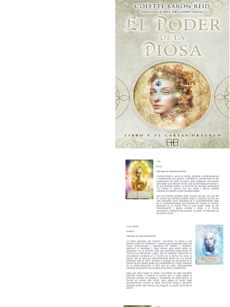 Oraculo Del Poder de La Diosa | PDF | Amor | Diosa