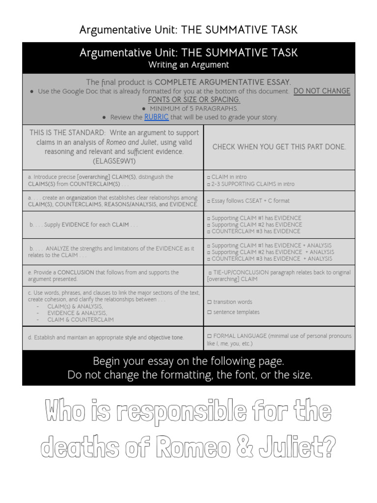 Isabella London - Ec- Argumentative Writing Summative | PDF ...
