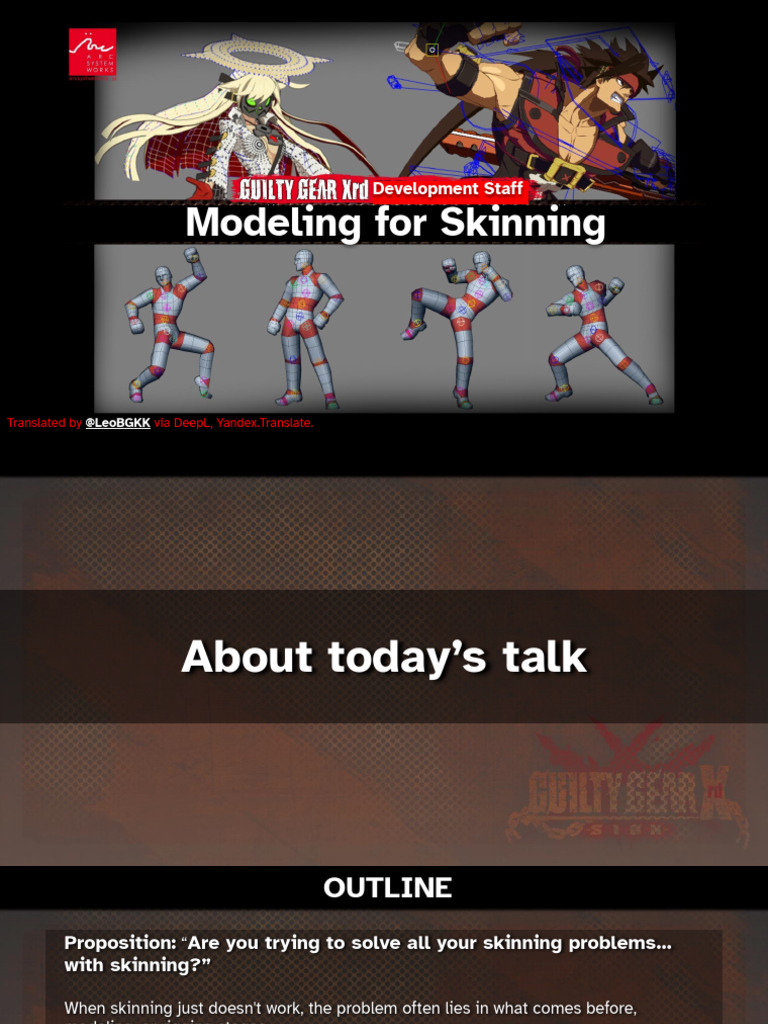 GuiltyGear XRD Modeling For Skinning | PDF | Knee | Shape
