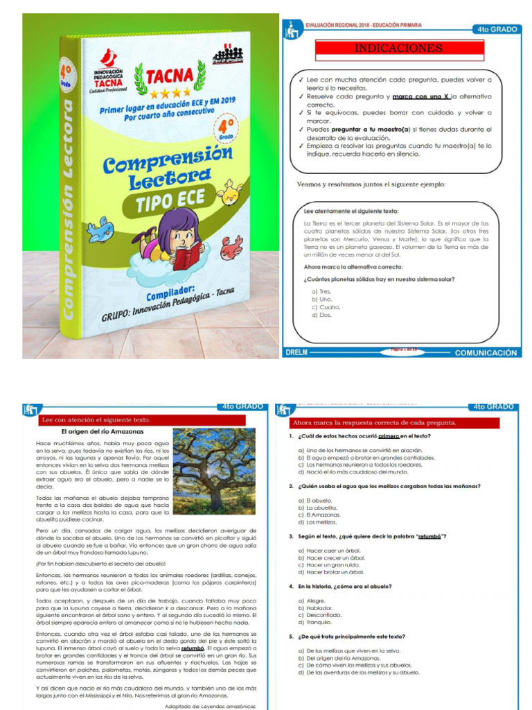 Evaluacion Ece 2023 Cuarto de Primeria | PDF