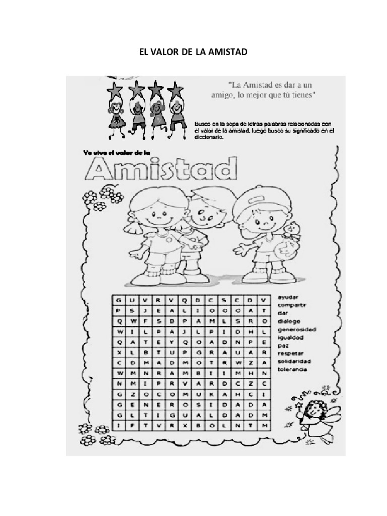 SESIÓN 05 - TUTORÍA La Amistad | PDF