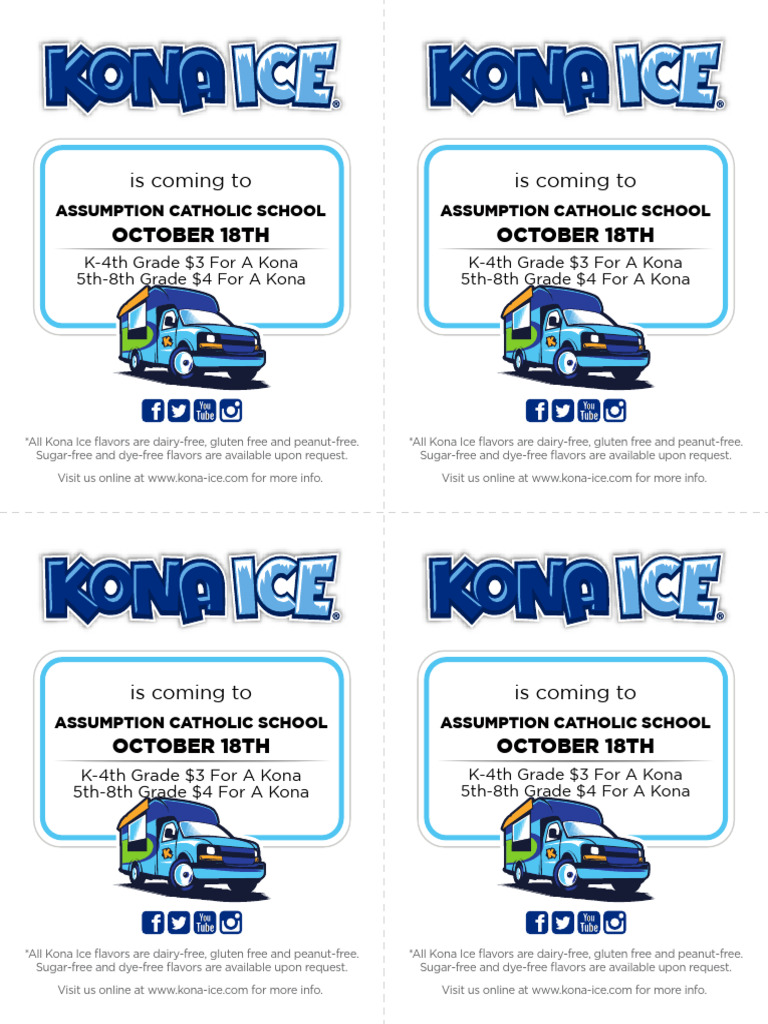Kona Is Coming Flyer 4 25x5 5 Print 8.5x11 PDF | PDF