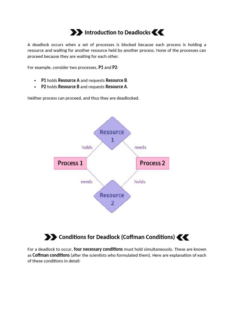 Deadlock | PDF | Concurrency (Computer Science) | Computer Science
