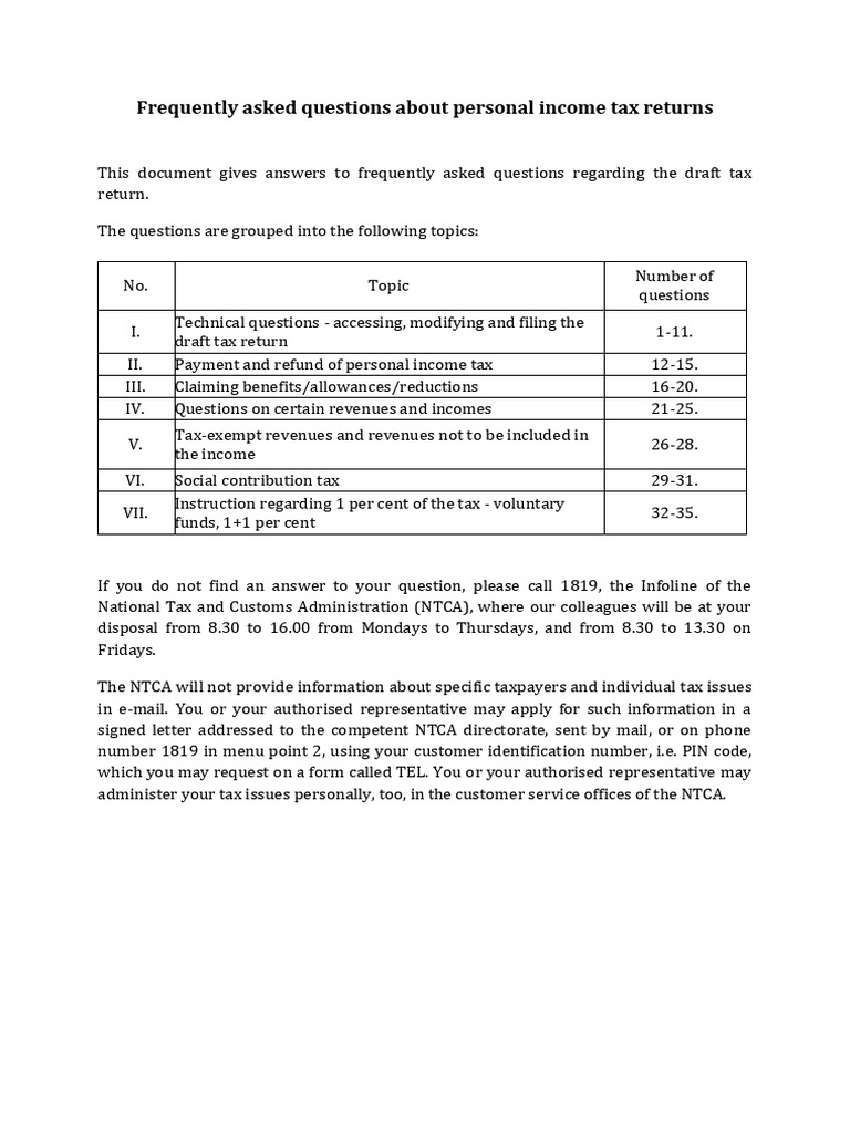 Pit Tax Returns (Faq) - 2024 | PDF | Tax Refund | Taxes