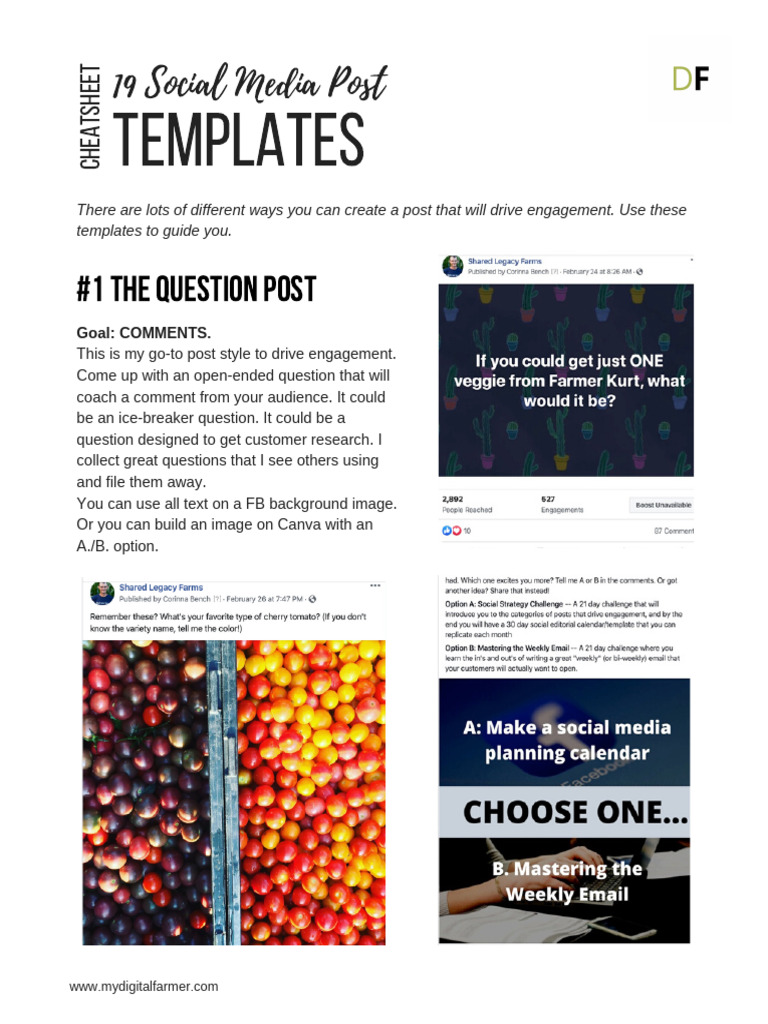 19 Social Post Templates | PDF | Brand