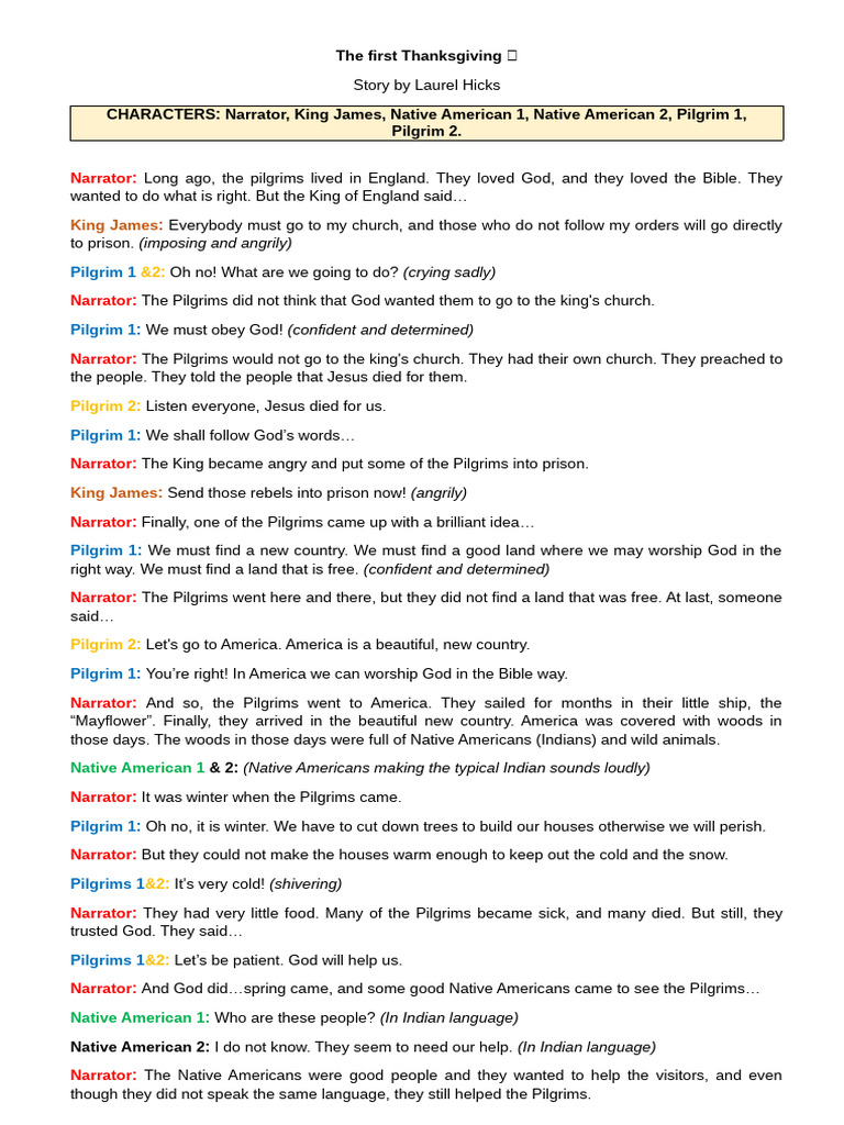The first Thanksgiving ? | PDF
