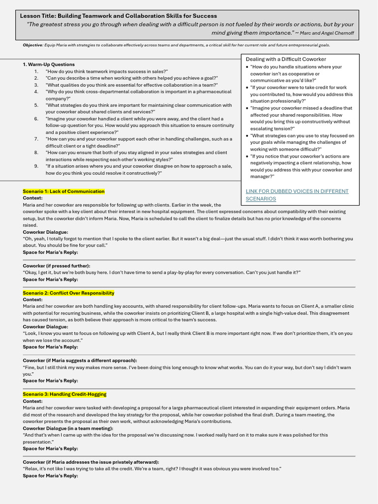 Building Teamwork and Collaboration Skills For Success | PDF ...