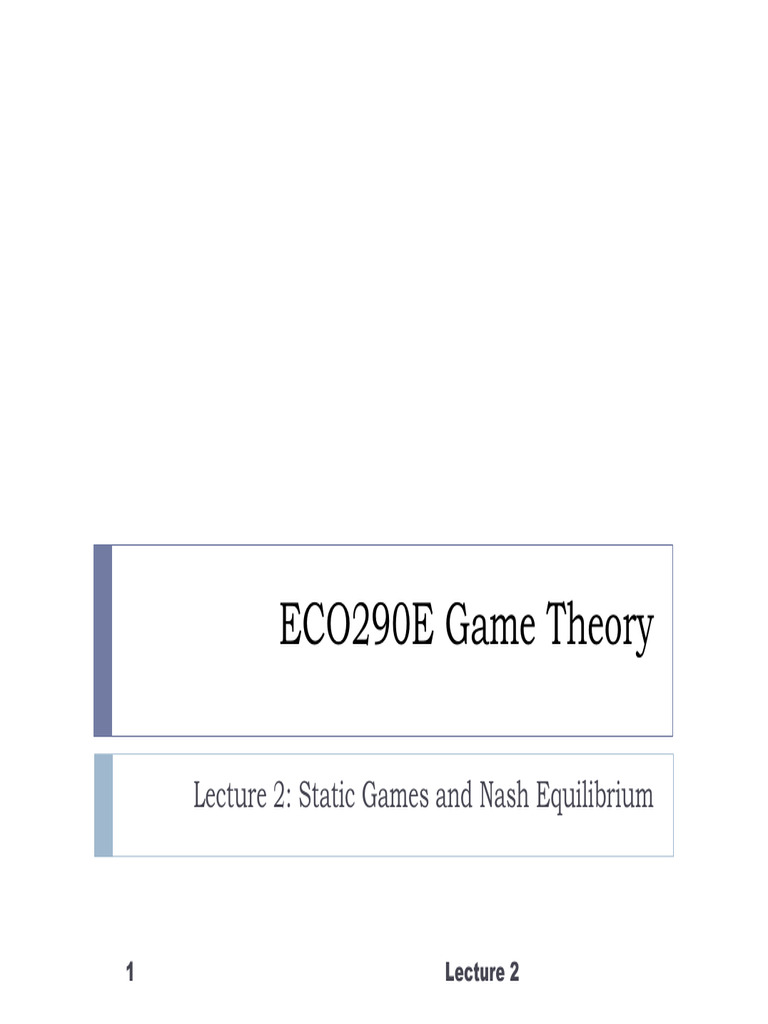 Lec2 | PDF | Game Theory | Gaming